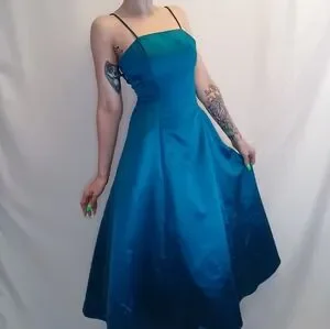 Gunne Sax | Dresses | Vintage Jessica Mcclintock Gunne Sax Teal Tea ...